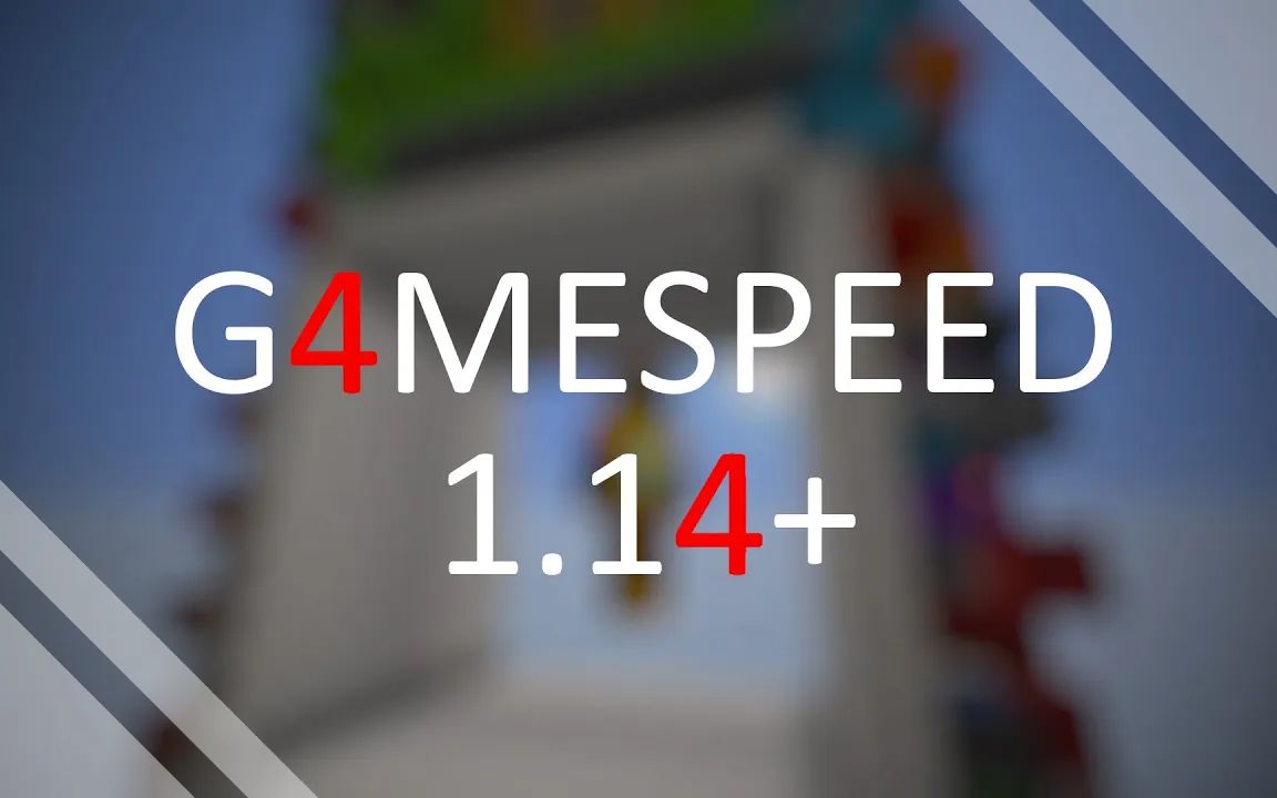 【MC】G4mespeed mod [1.14+]【G4me4u】