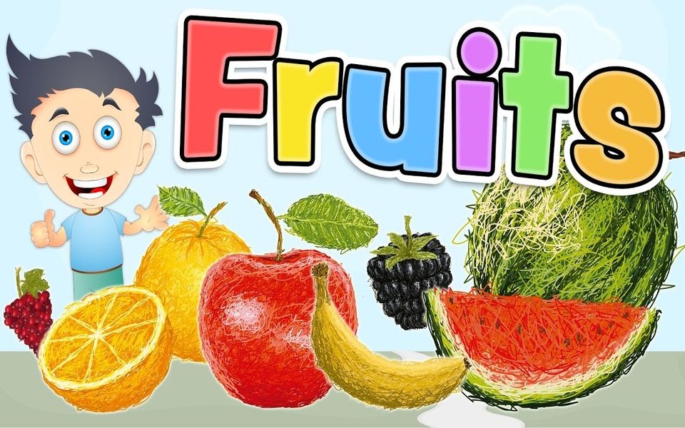 启蒙英语 认识水果的英文 儿童启蒙FRUITS in ENGLISH for kids