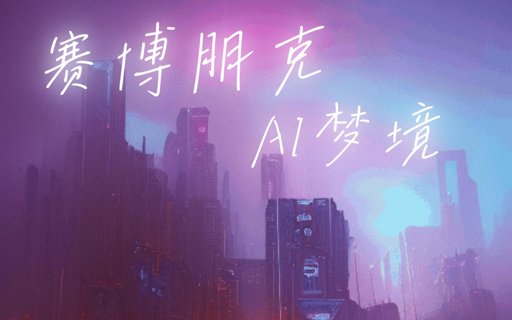 赛博朋克AI梦境,AI居然能画出这样漂亮的赛博朋克艺术动画,墙裂推荐