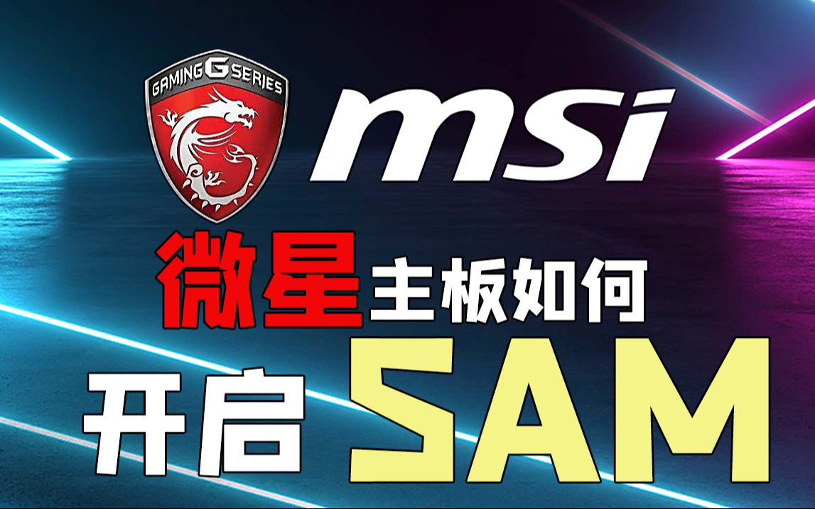 【干货教程】微星B550/X570主板如何开启SAM获得3A加成