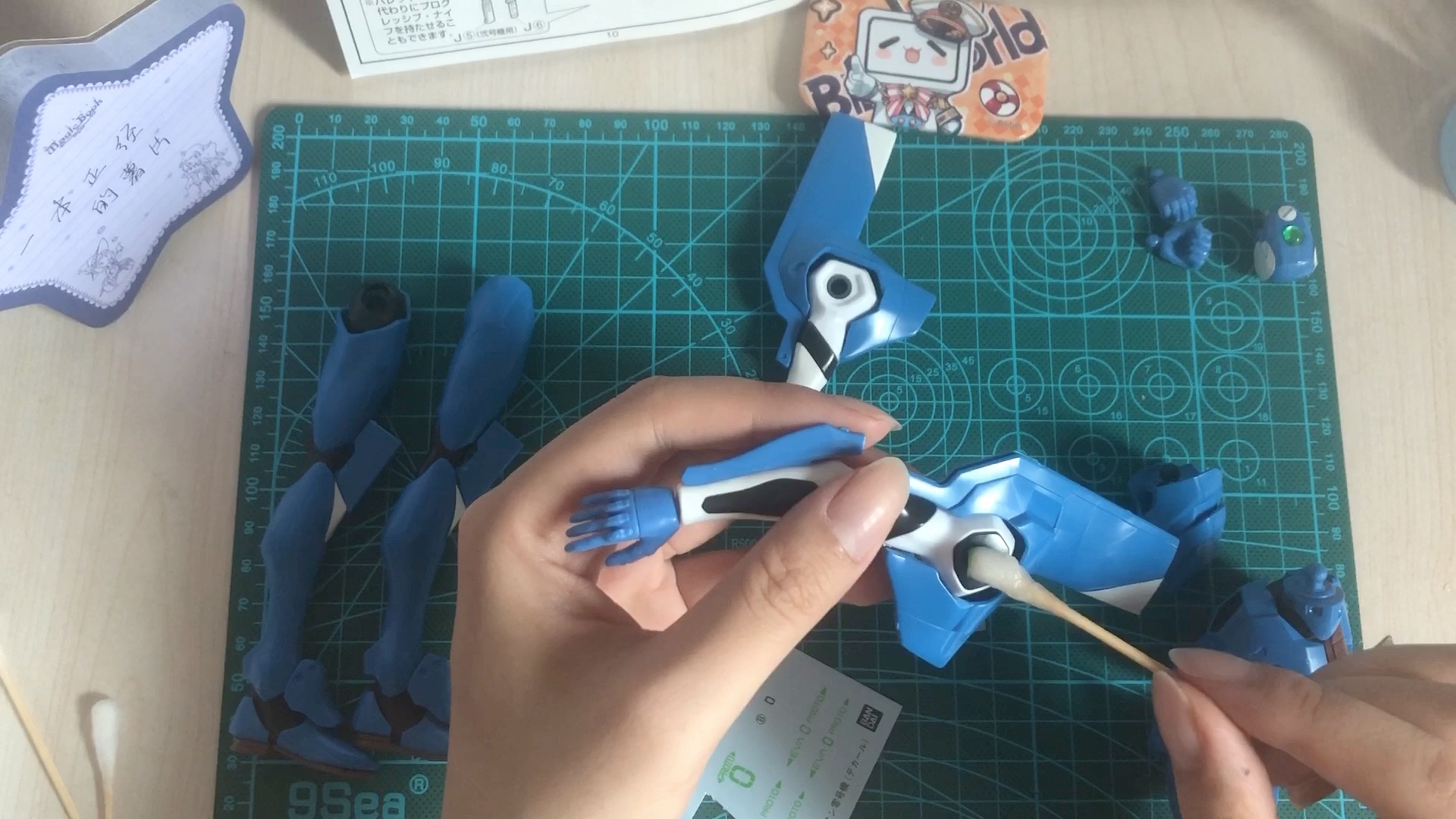 【拼胶】随意记录第一次尝试当女胶佬的过程EVA hg 零号机