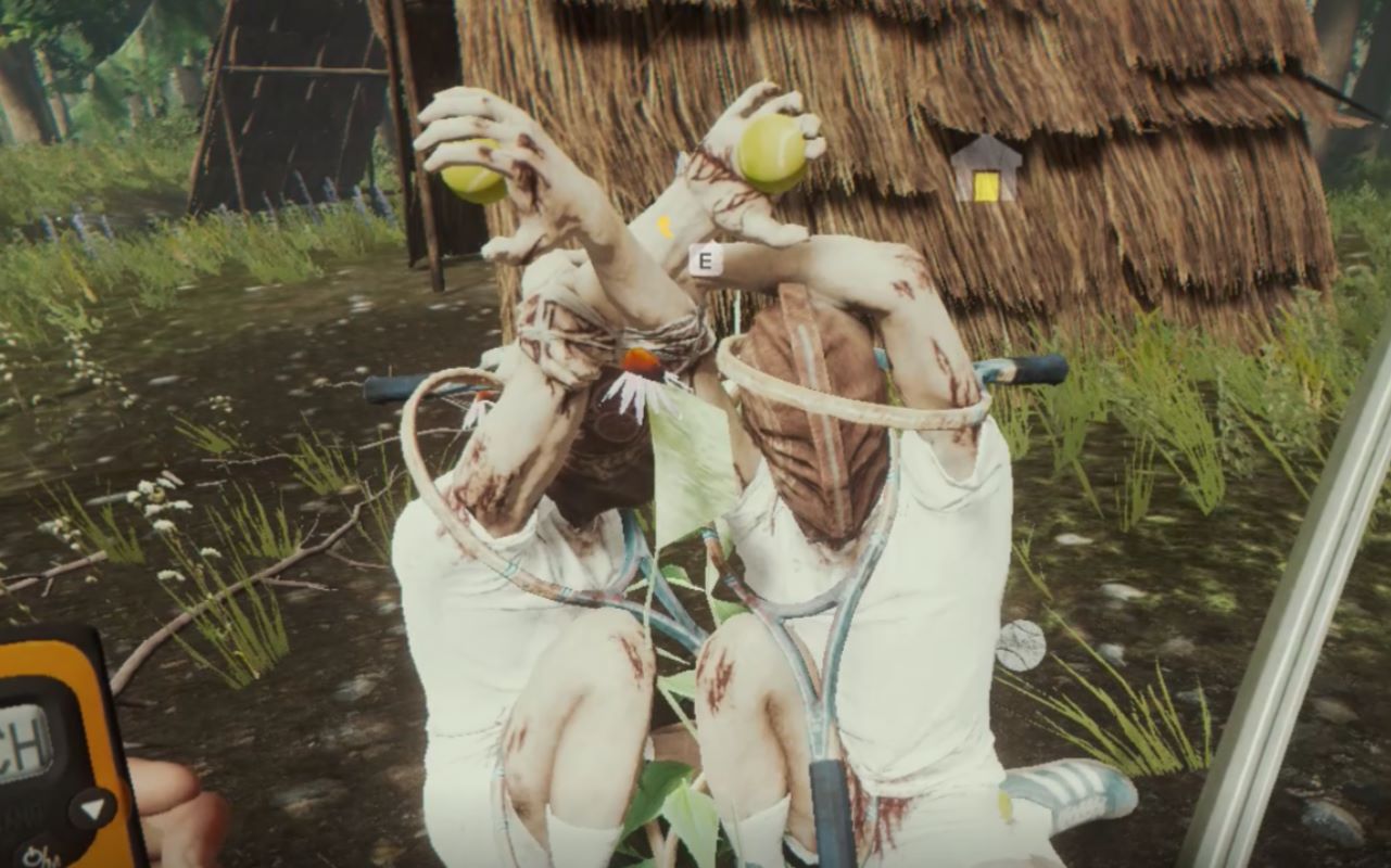 恐怖解密游戏《森林》网球少女?