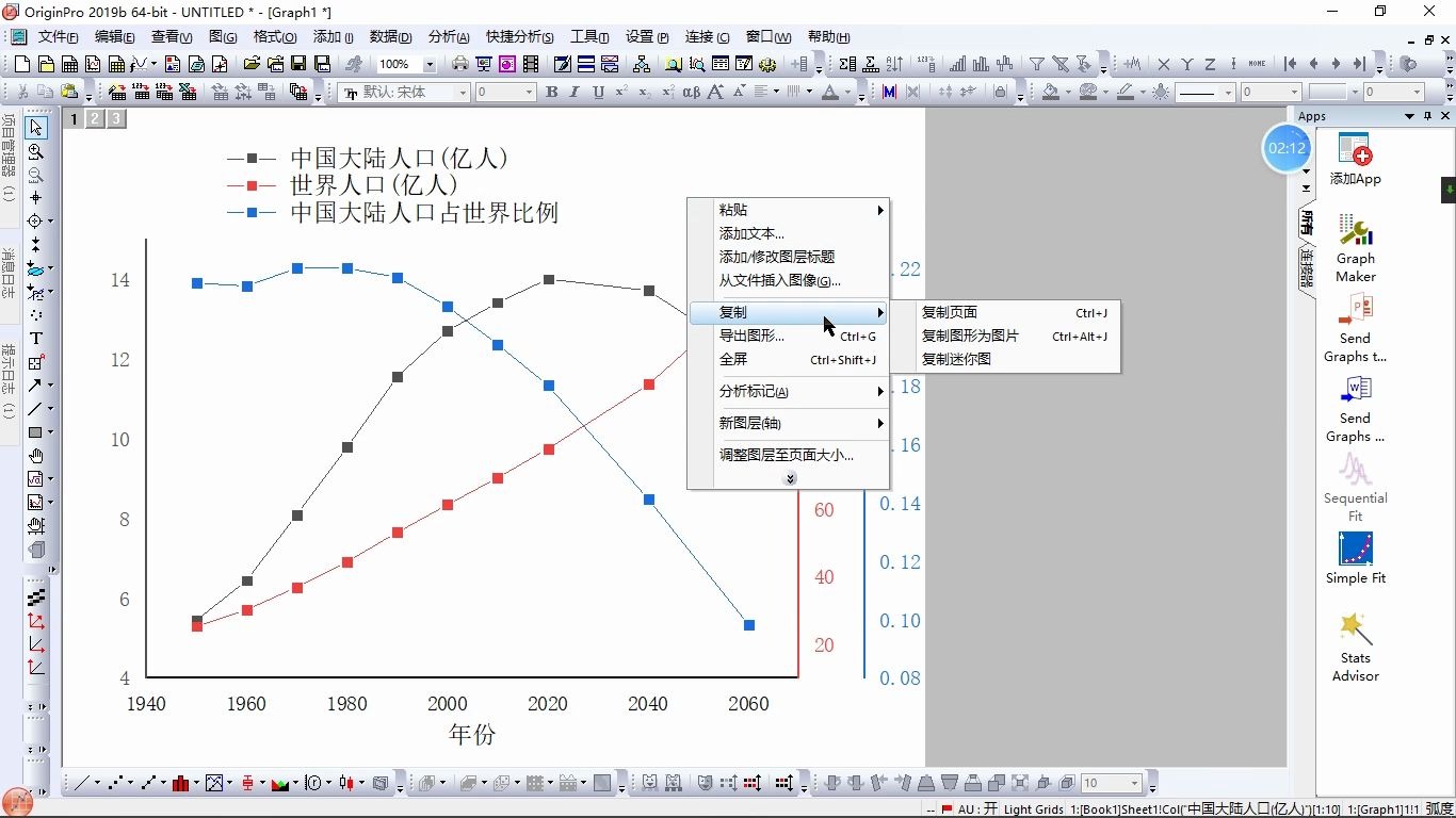 制作图表、折线图、originpro软件