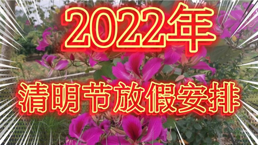 2022年清明节放假时间安排来了!