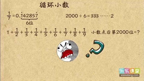 小学六年级奥数:求循环小数的某位数字