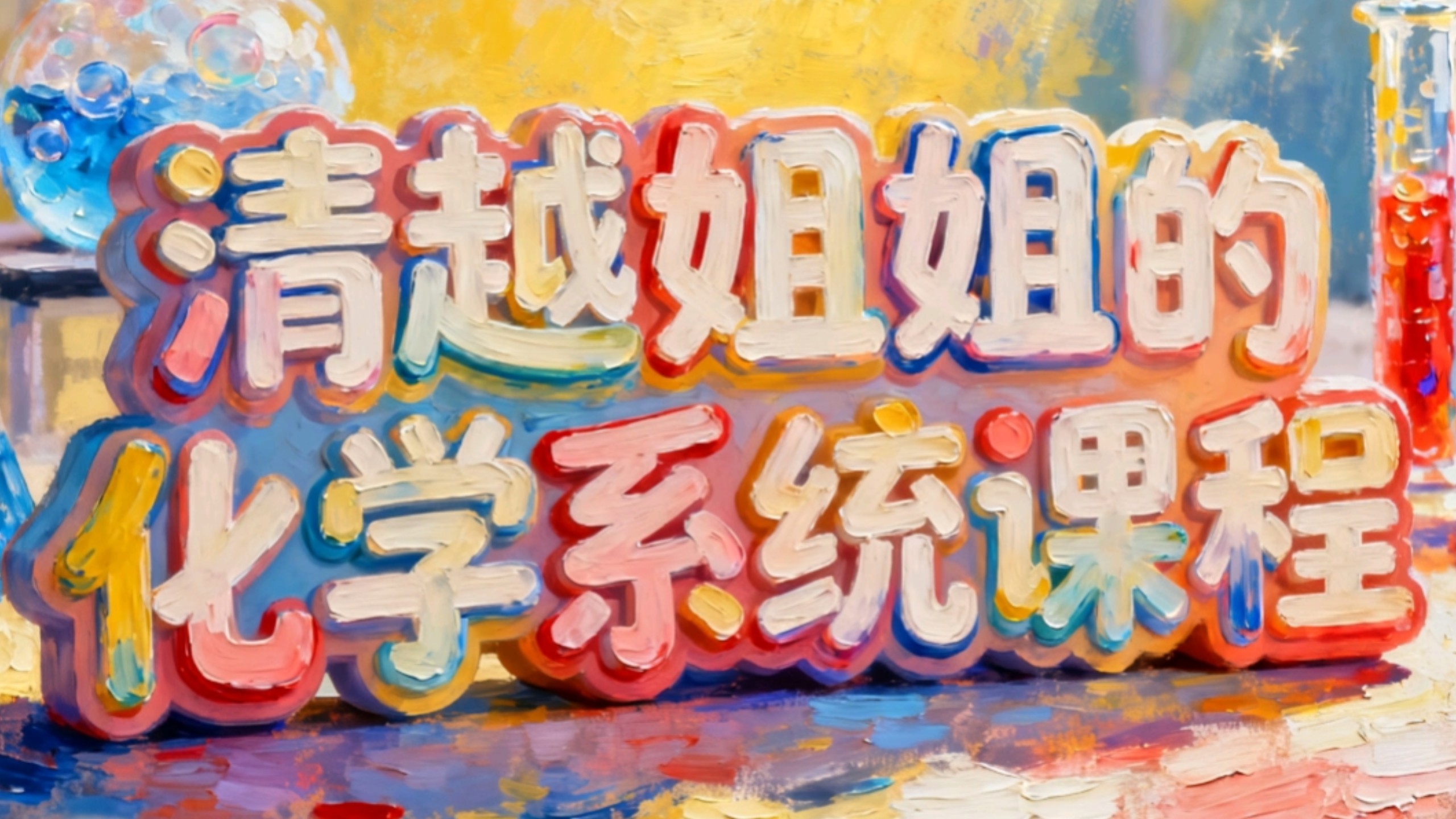 清越姐姐九年级化学系统大招课程【课程介绍】啦!