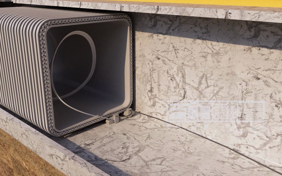 地下管道施工动画,如何在繁华的市中心快速施工,快速解决问题