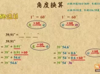 初一数学:角度换算