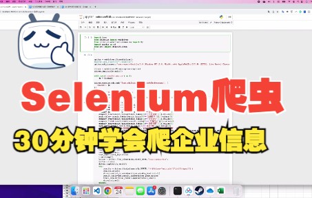 30分钟学会Python Selenium爬虫爬取公司信息