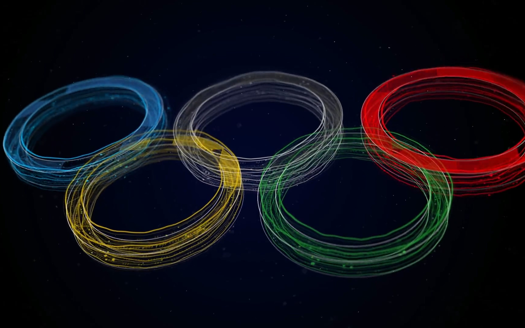 ...会五环奥组委体育运动盛会片头奥林匹克运动会特效的动态LOGO...