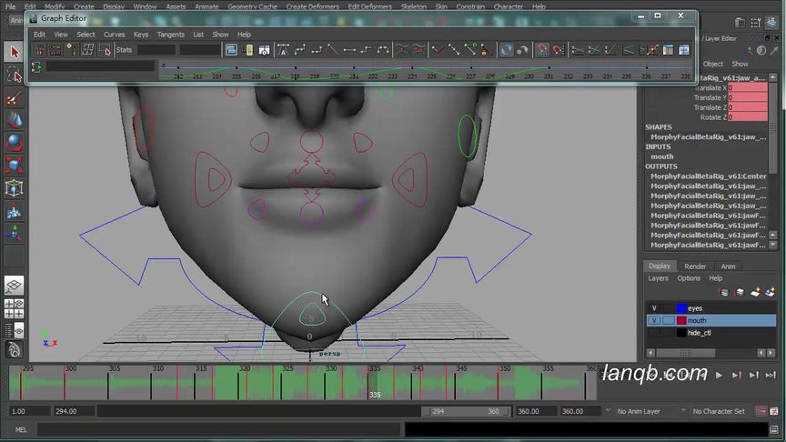 MAYA教程角色动画进阶正式课程:第151讲,案例基本口型制作三