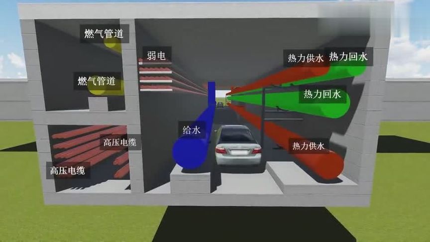 综合管廊BIM效果图