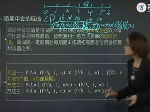 中级财务管理 预科班 第07讲 终值和现值的计算(6)