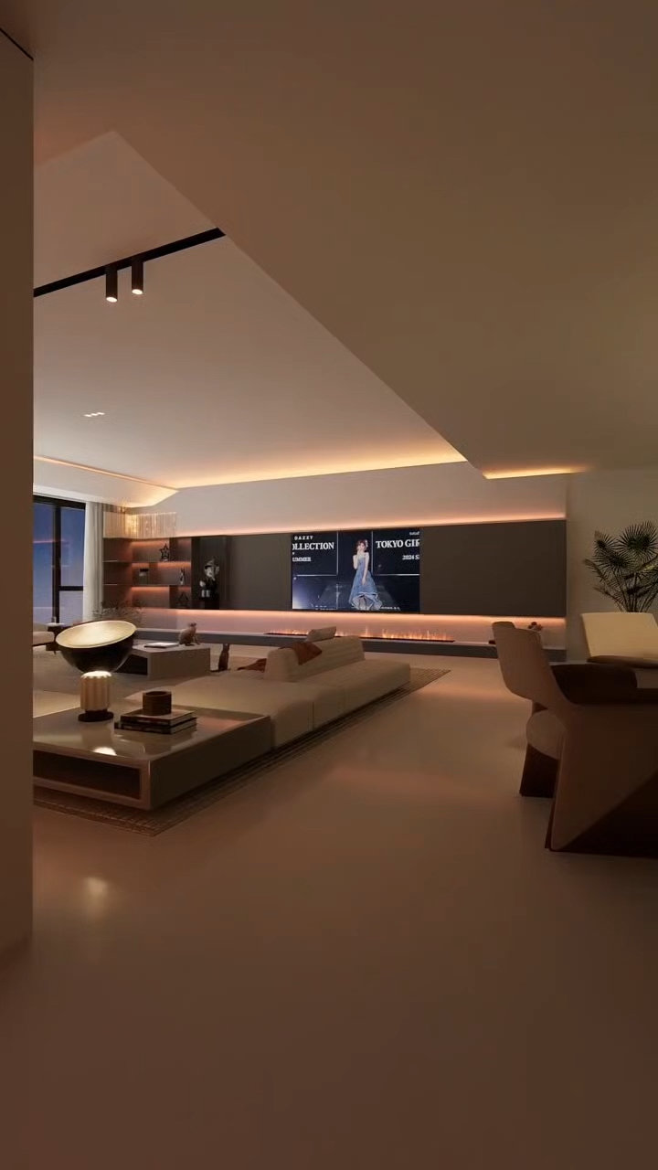 现代简约大平层设计案例,大气中透着优雅!