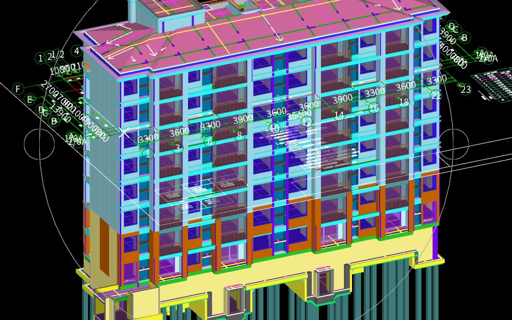 房建工程小高层广联达建模(一)