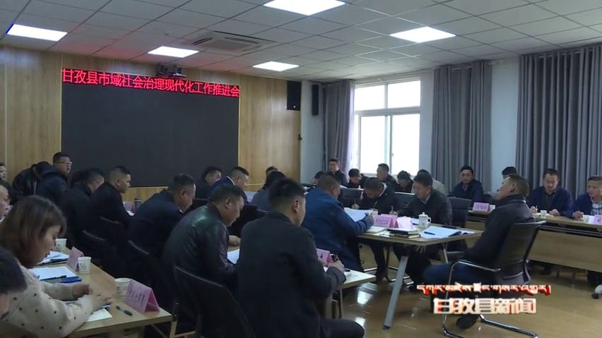 我县召开市域社会治理现代化工作推进会
