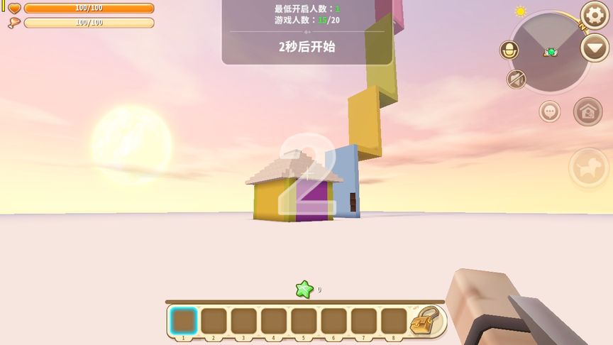 迷你世界:无敌百段跳,学会了没有火箭背包一样上天