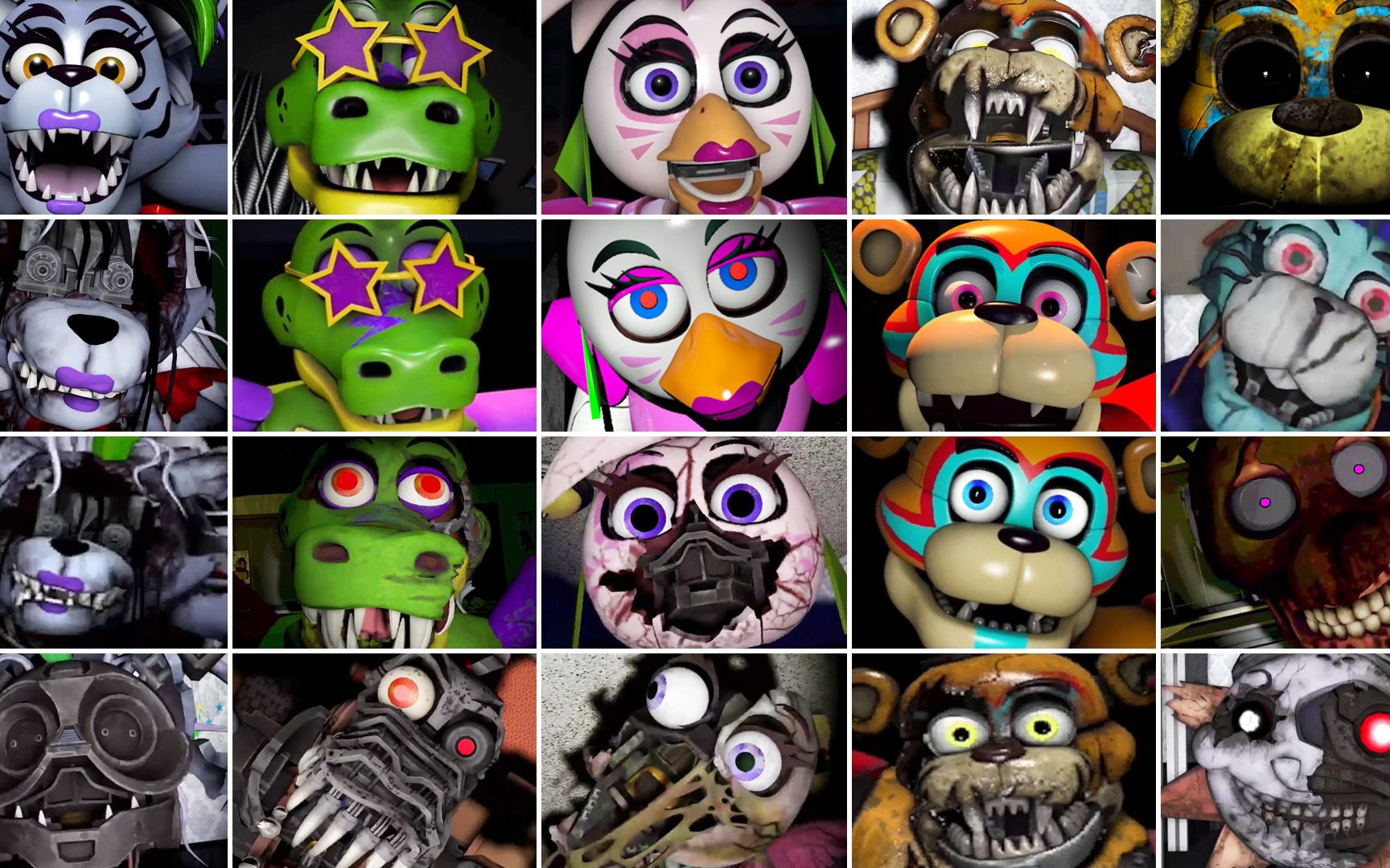 【安全漏洞 FNAF 1, 2, 3, 4, 5, 6 乱入】全跳杀+模型