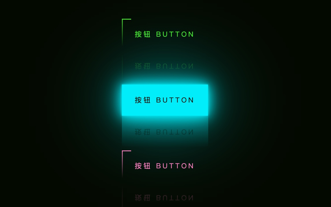 CSS特效05-边框流动的幻影按钮-盒子阴影+滤镜+渐变色背景+动画+...