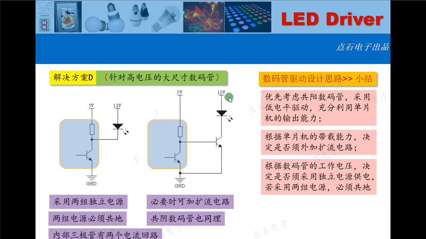 LED数字电压表设计(完整版)第10集、数码管的驱动(4-方案D)