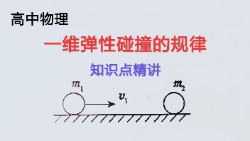 【高中物理】一维弹性碰撞的规律 知识点精讲