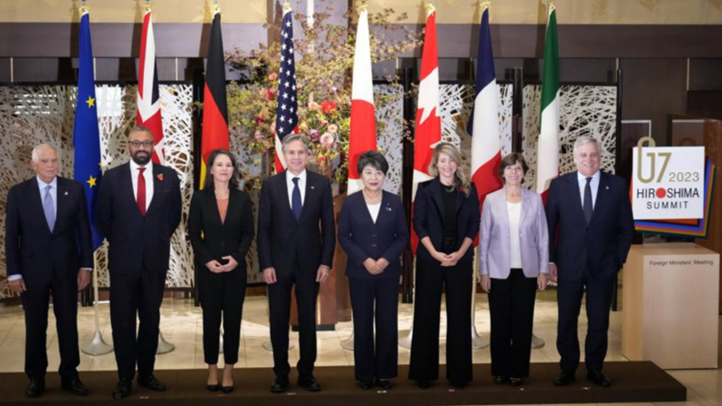 G7外长会发表联合声明 支持实行“人道主义暂停”