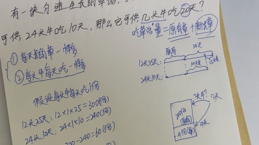 好玩的牛吃草问题—牛顿不为人知的小故事