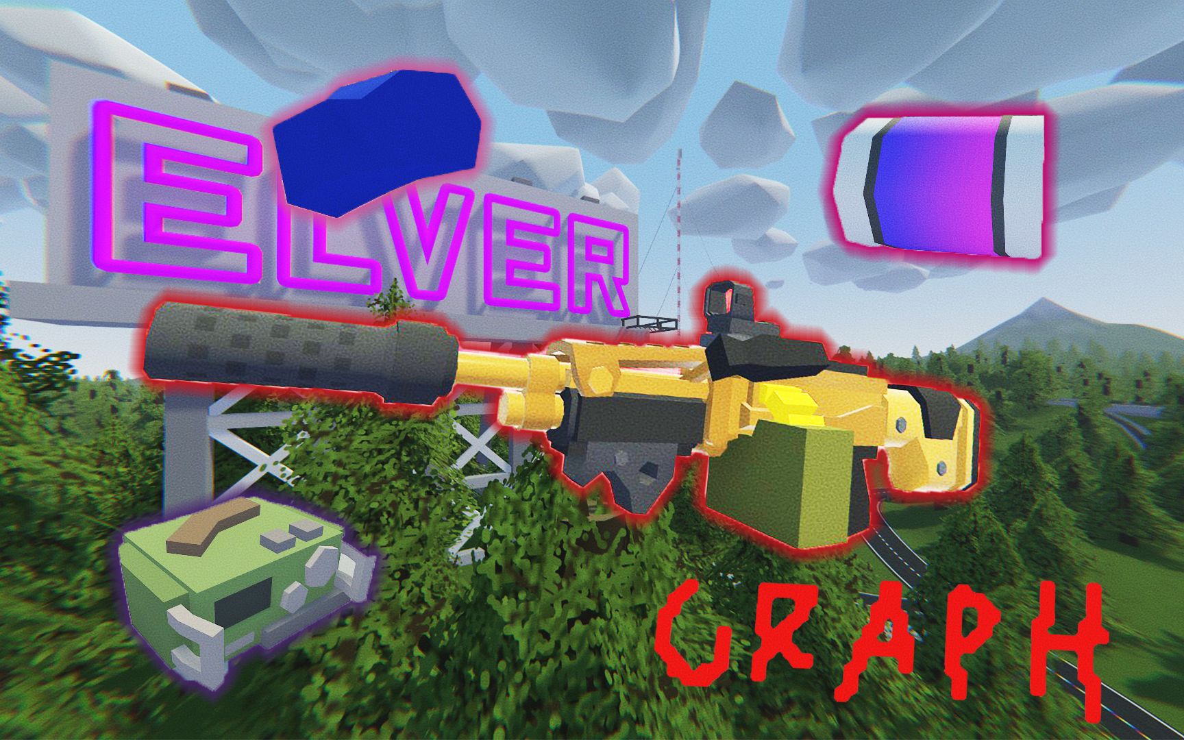 【Unturned】无限子弹! 无后座! 开发者巨浪&尼尔森人皮套装 未转变...