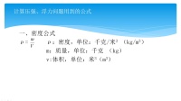 计算压强浮力我问题需要用到的公式
