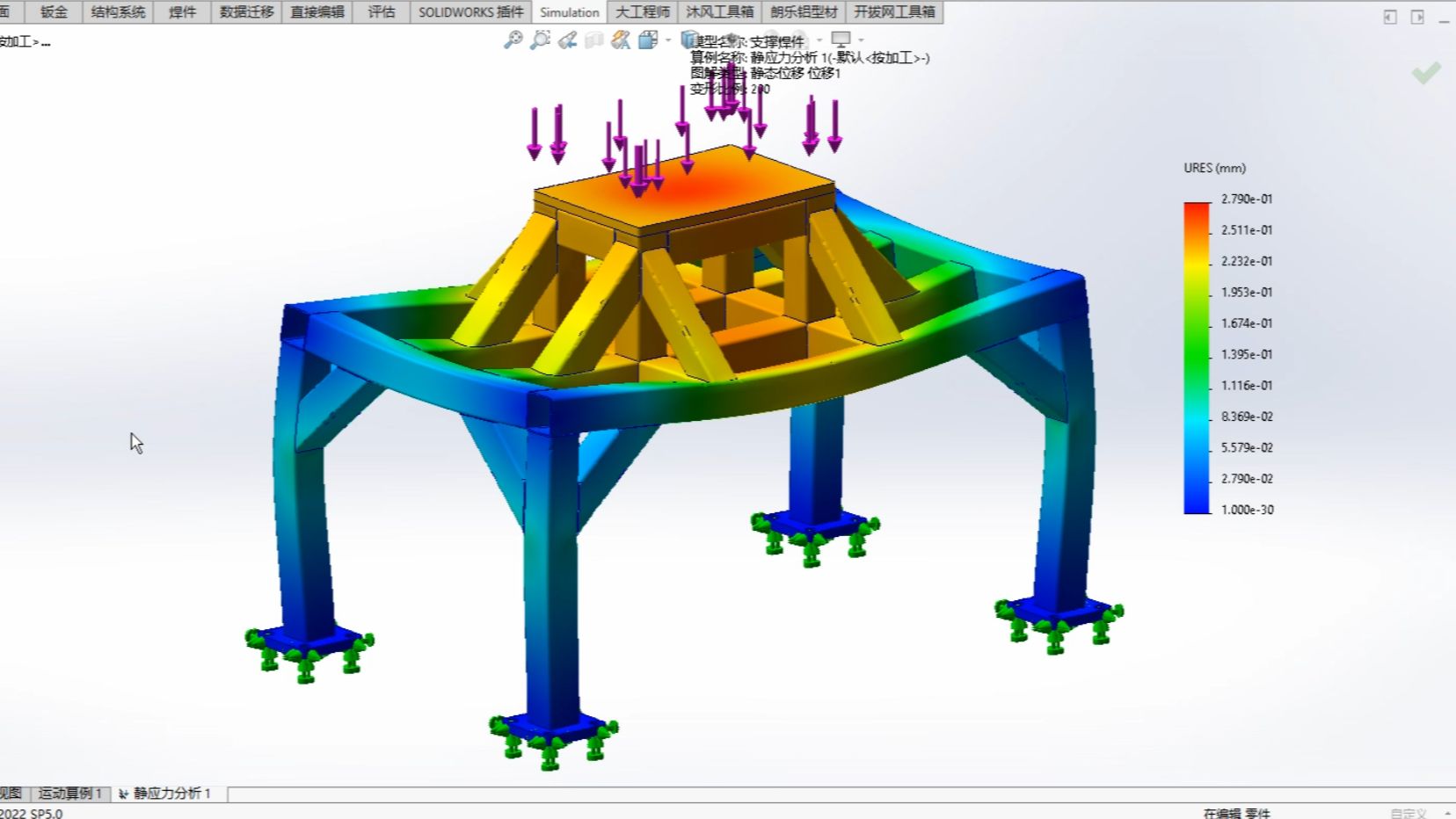 高工经验分享:solidworks的复杂焊件结构有限元分析流程