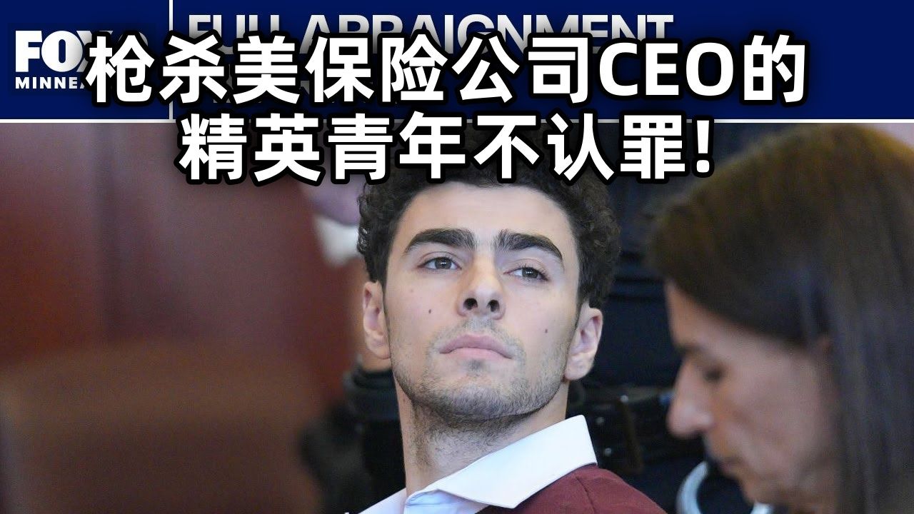 庭审现场:枪杀美保险公司CEO的精英青年不认罪!2024.12.23