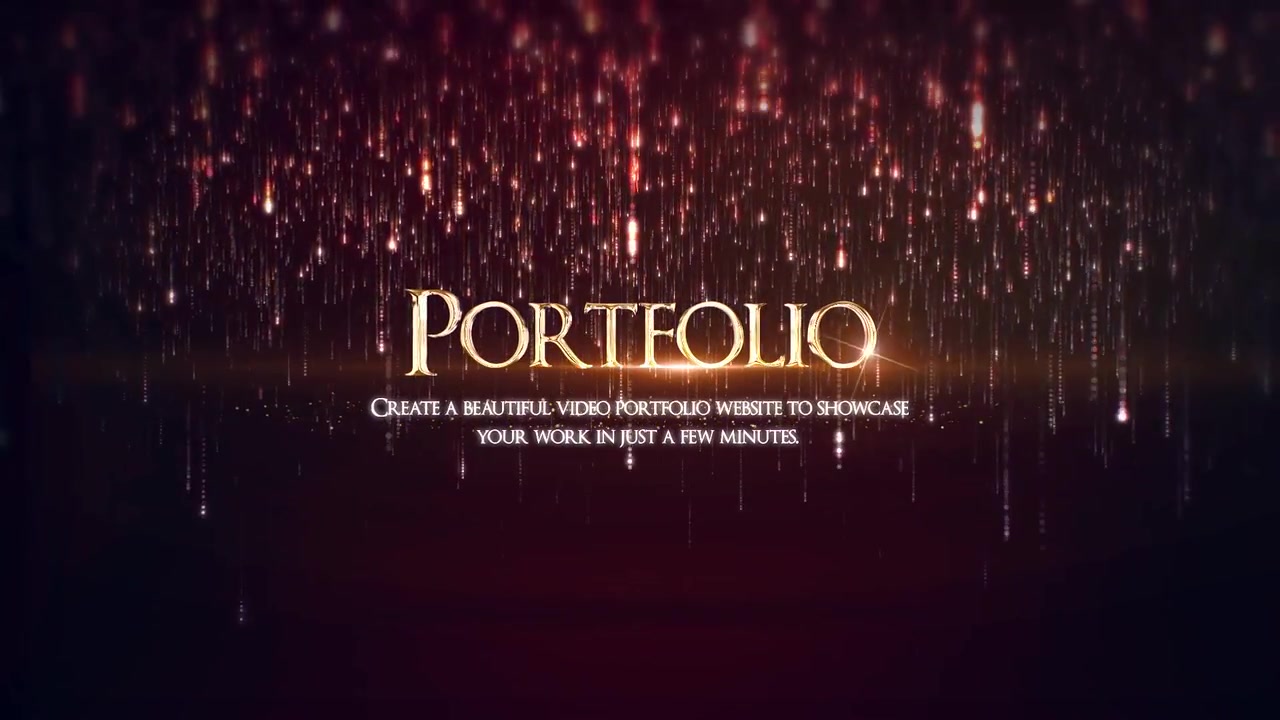 精美豪华明亮的下落粒子金色标题AE模板