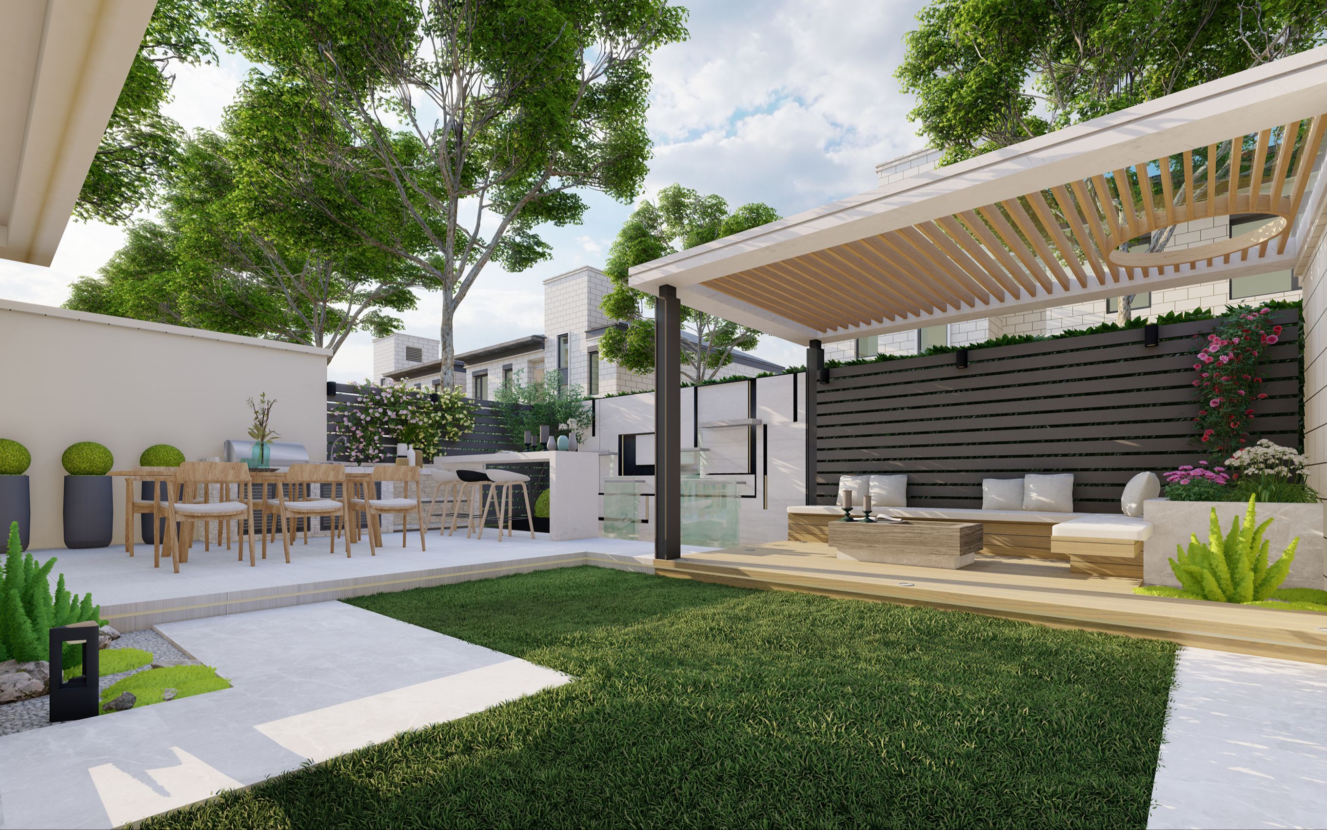 【LUMION11】庭院景观生长动画