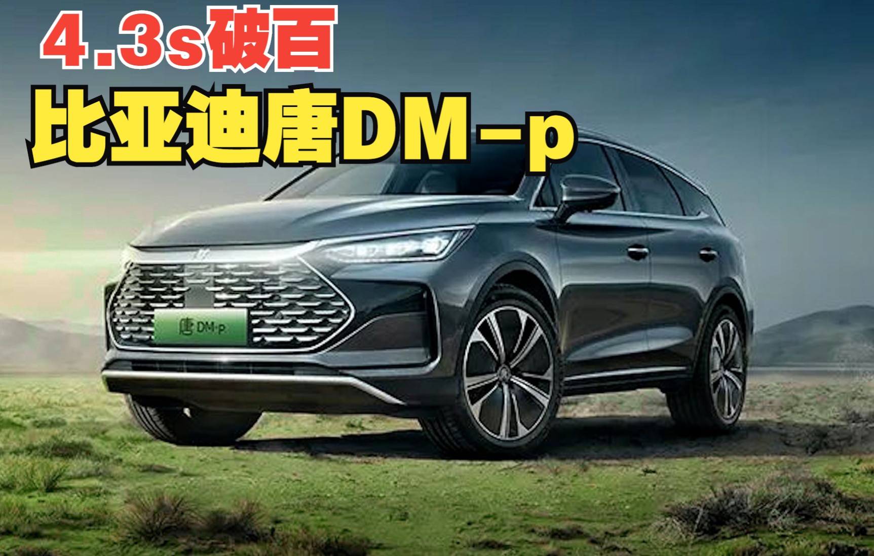 比亚迪唐DM-p开售!前脸像眼镜蛇,三排六座,4.3s破百!