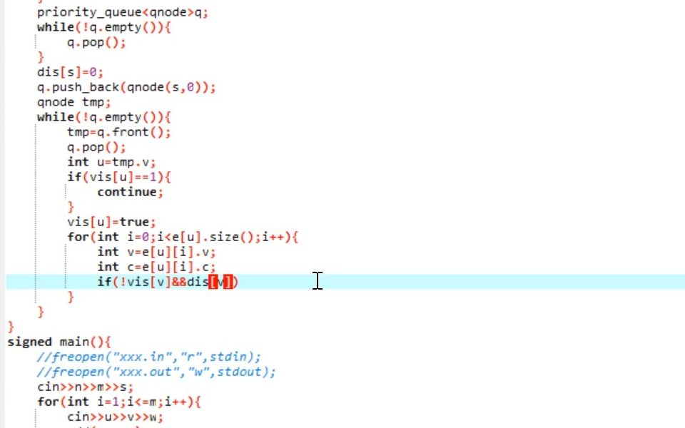 一遍过,手写dijkstra算法[priority_queue优化]