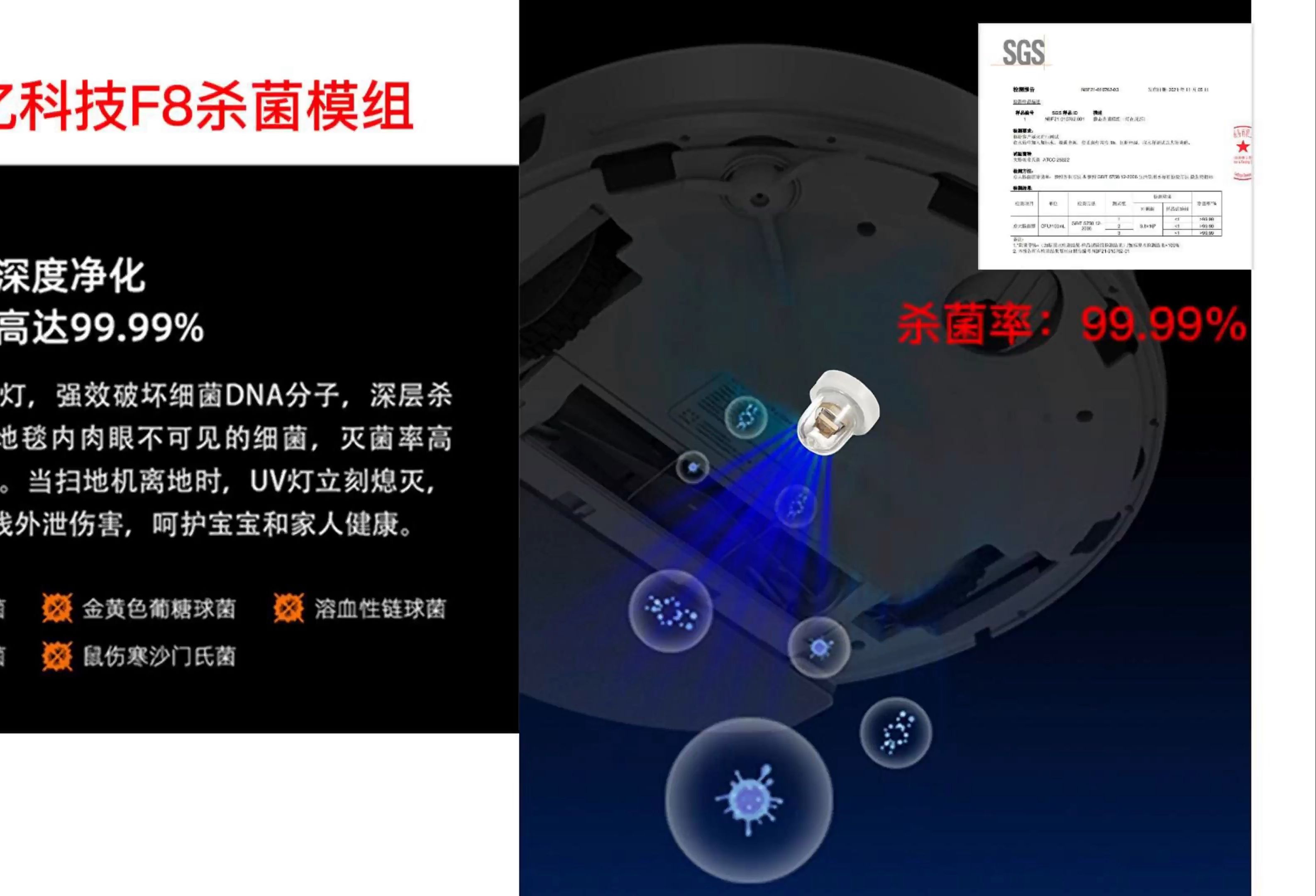 当扫地机器人安装上慧亿杀菌模组…灰尘病菌无处可逃,让洁净更彻底!