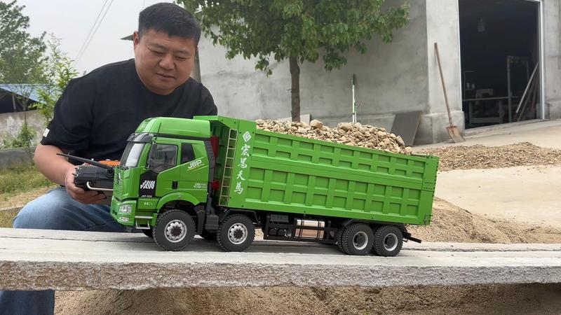 男人的大玩具遥控车 rc模型 翻斗自卸车 模型玩具