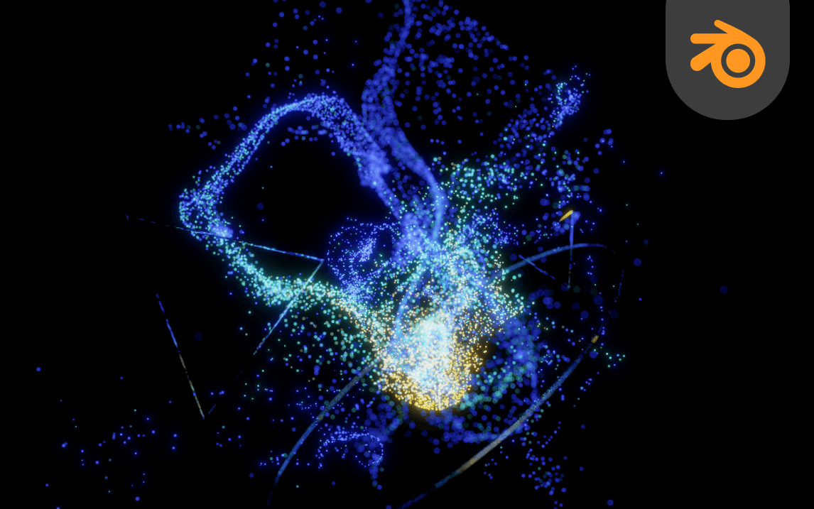 【Blender 粒子2.0】十分钟打造酷炫粒子场景