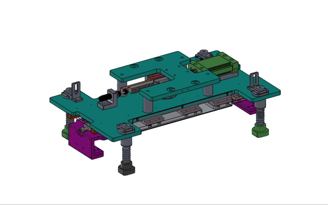 筛子夹爪机构设计思路,双齿轮齿条如何设计结构?