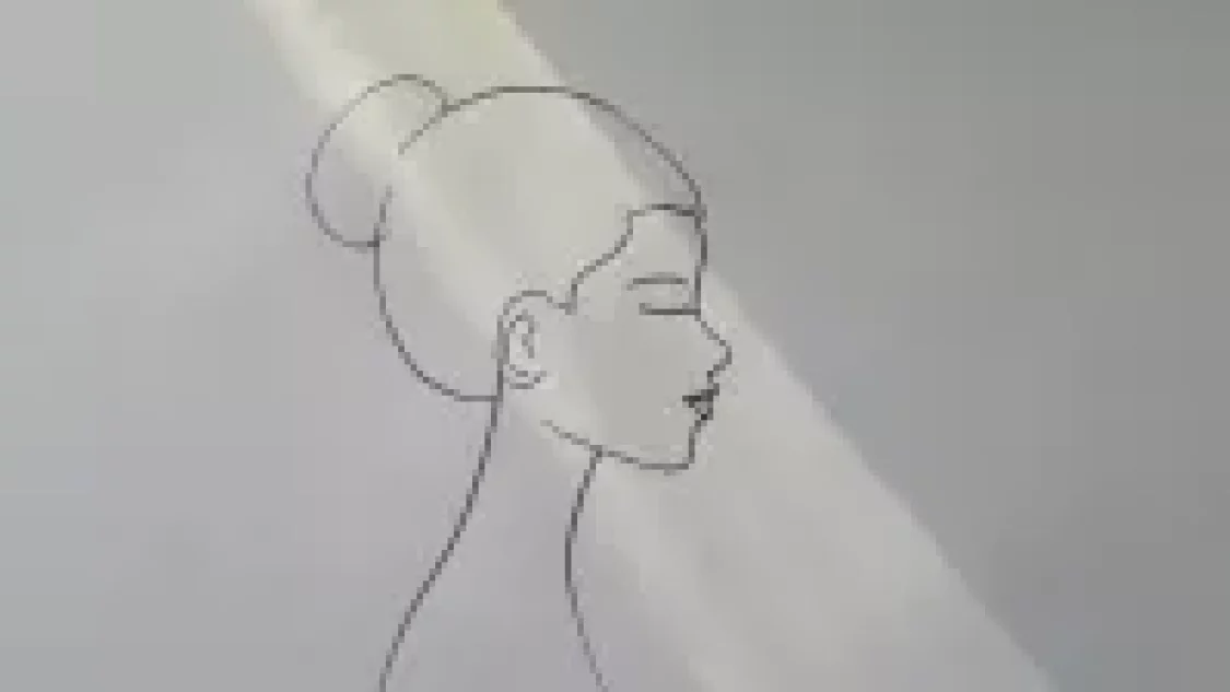 线描人物窦老师教画画