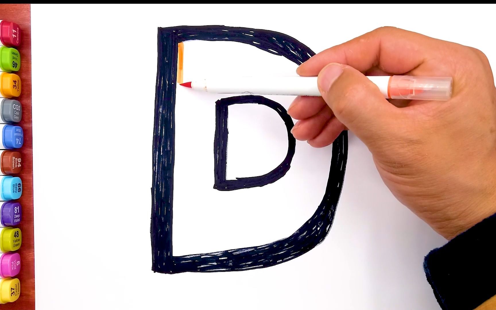 学习 ABC,儿童和幼儿字母表着色 , 绘画