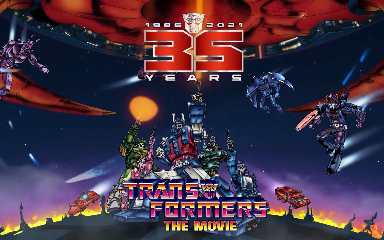 【变形金刚】86大电影35周年纪念版 4K版 DVD封绘艺术图