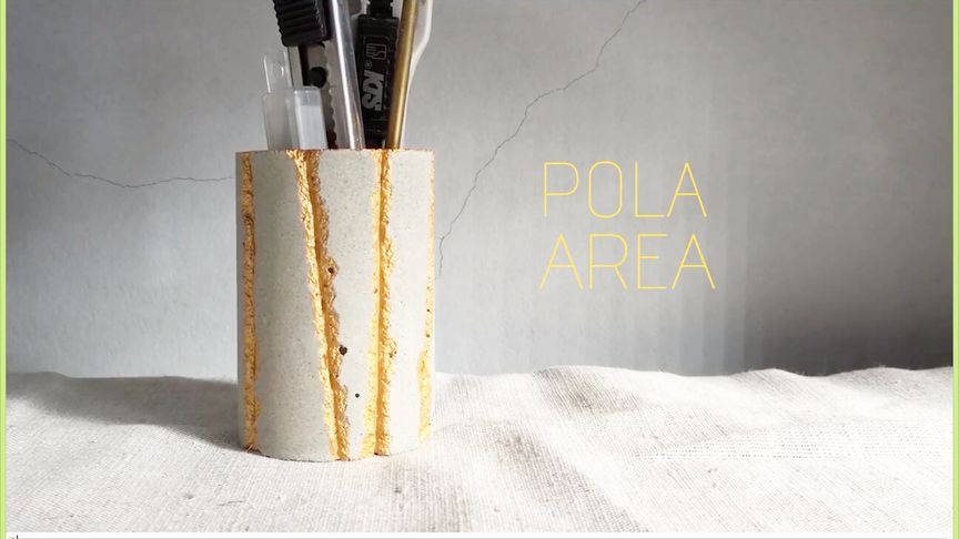 「DIY手工」教你制作具有无印良品风格的水泥笔筒(附详细教程)