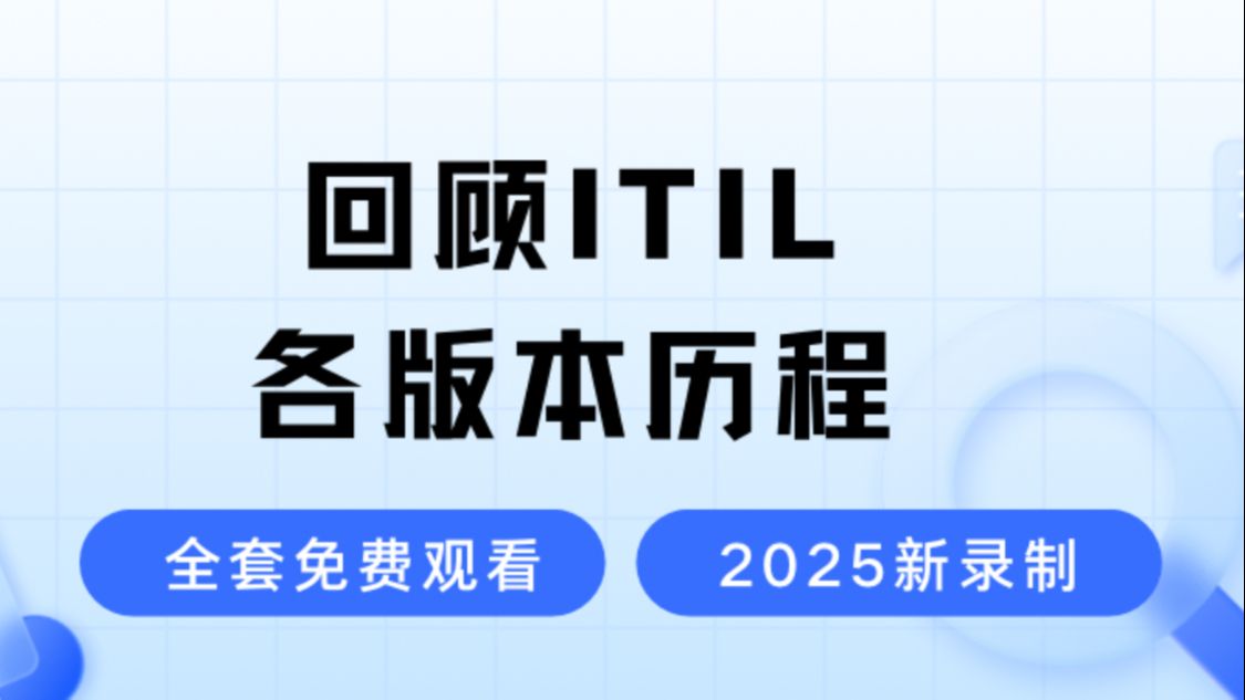 ITIL是什么-ITIL4演进过程详解-2025最新录制的ITIL4认证考试免费学习...