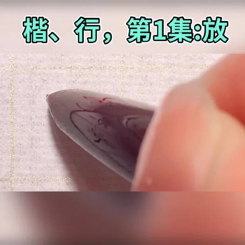 第1集放的硬笔楷书、行楷写法