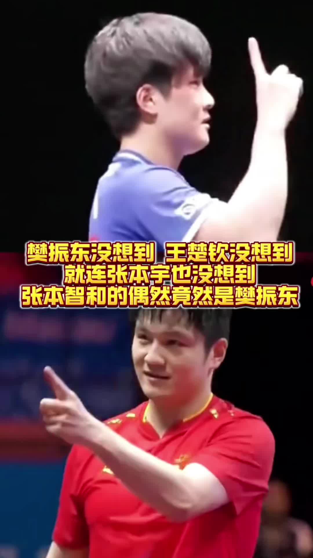 樊振东没想到,王楚钦没想到,就连张本宇也没想到,张本智和的偶然竟然...
