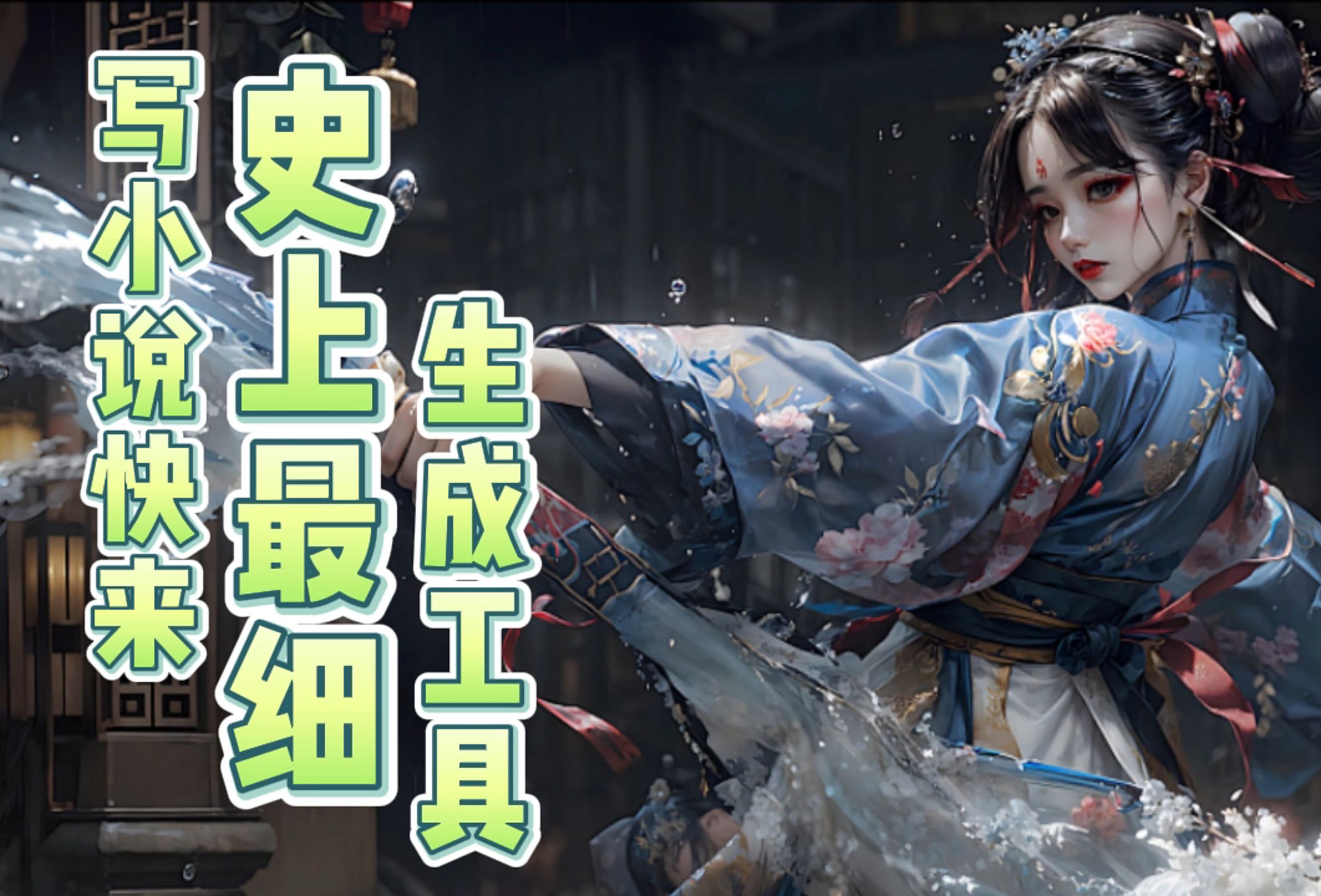 写小说,就该使用最细生成工具