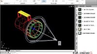 cad cad教程 cad视频教程 CAD模型插座二维三维及手提灯渲染03