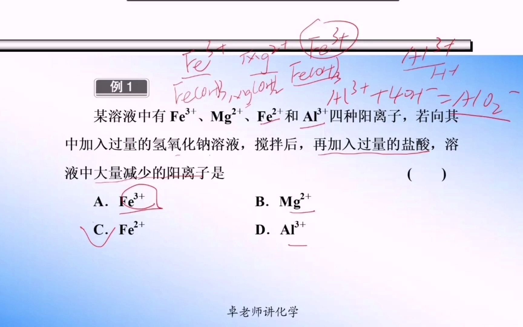 145 铁的化合物基础练习 二价铁和三价铁的转化与检验