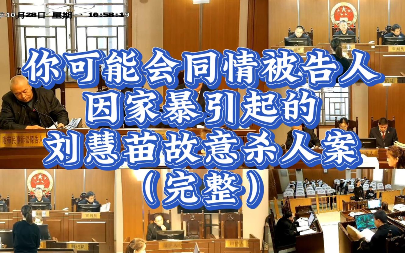 【庭审完整无解说】刘慧苗杀夫案